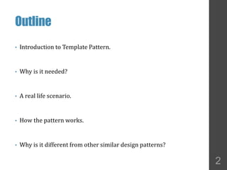 Presentation on Template Method Design Pattern | PPTX