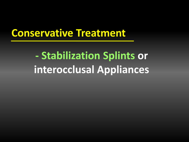 TMDs and occlusal splints therapy | PDF