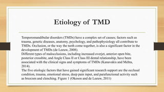 tempromandibuler disorder and ortho treatment ppt.pptx