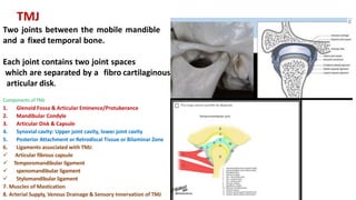 TMDs Assesment and management og TMJ disorders, TMJ mobilization | PPTX