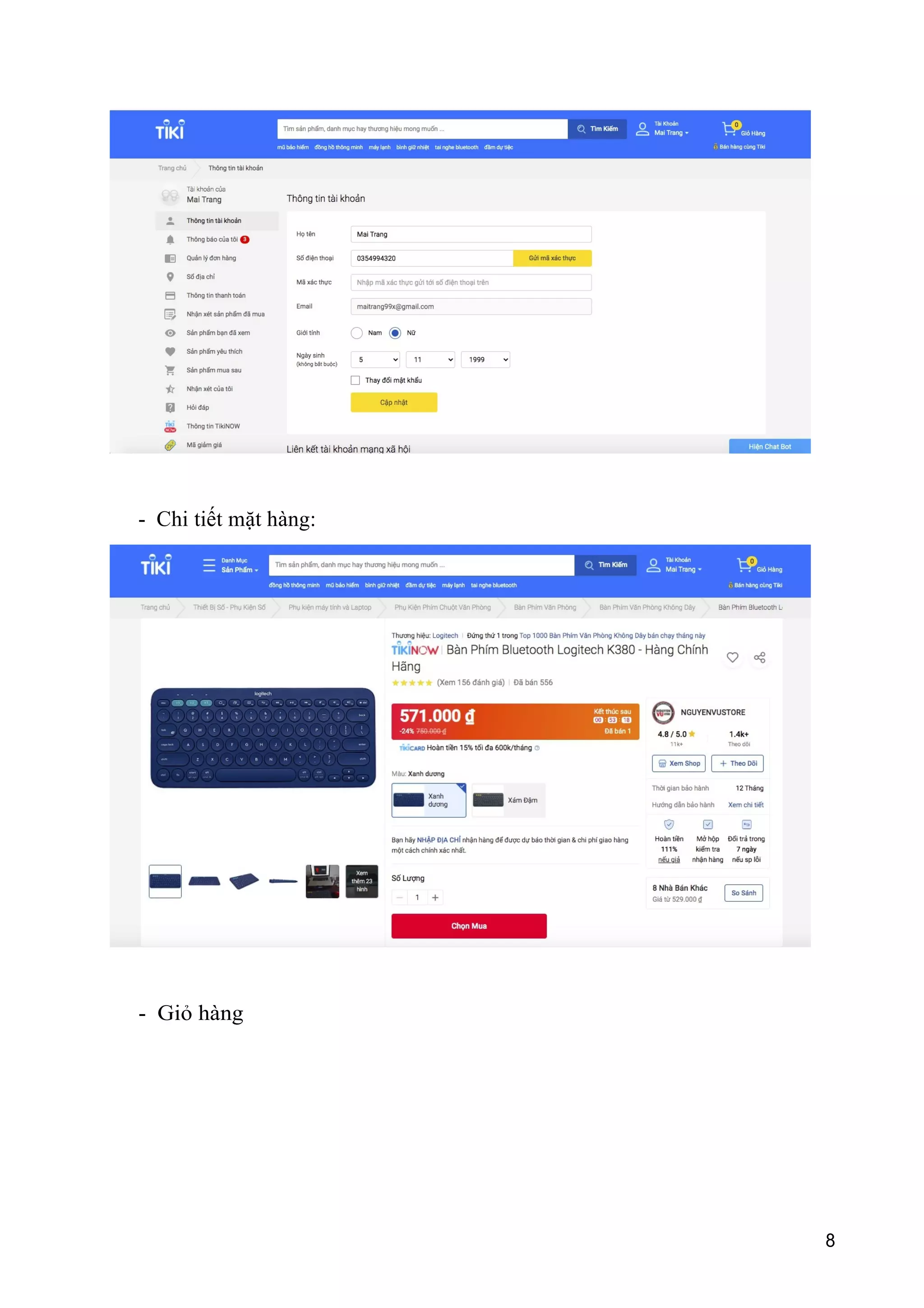 Phát triển hệ thống thương mại điện tử PTIT | PDF