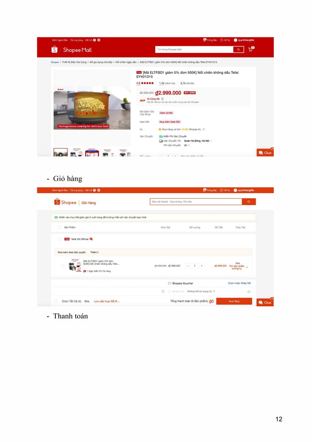 Phát triển hệ thống thương mại điện tử PTIT | PDF