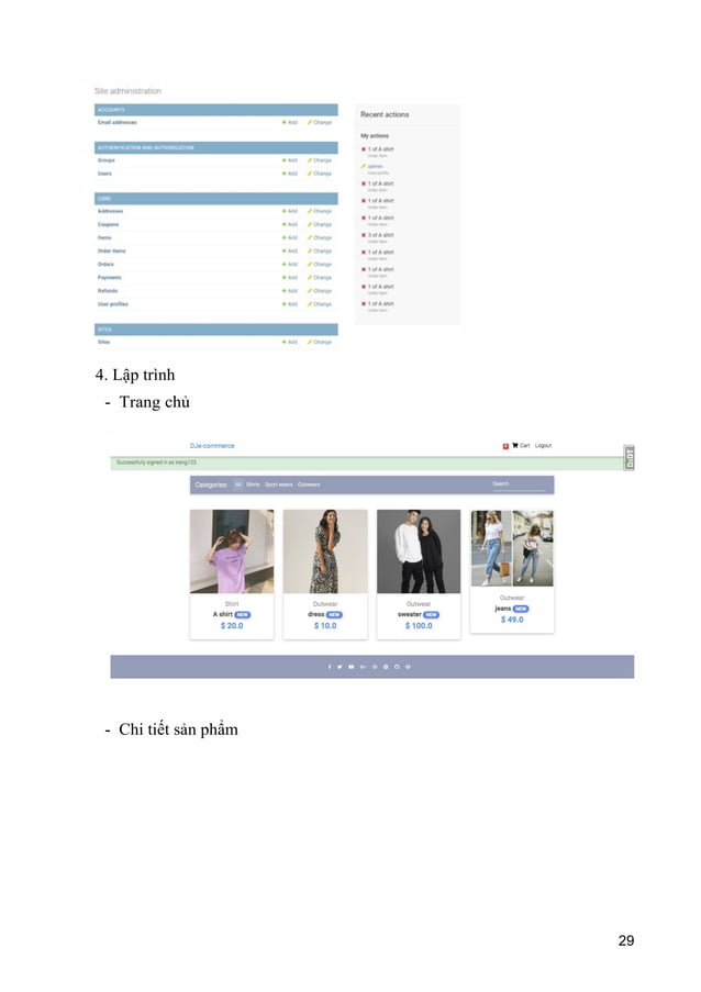 Phát triển hệ thống thương mại điện tử PTIT | PDF