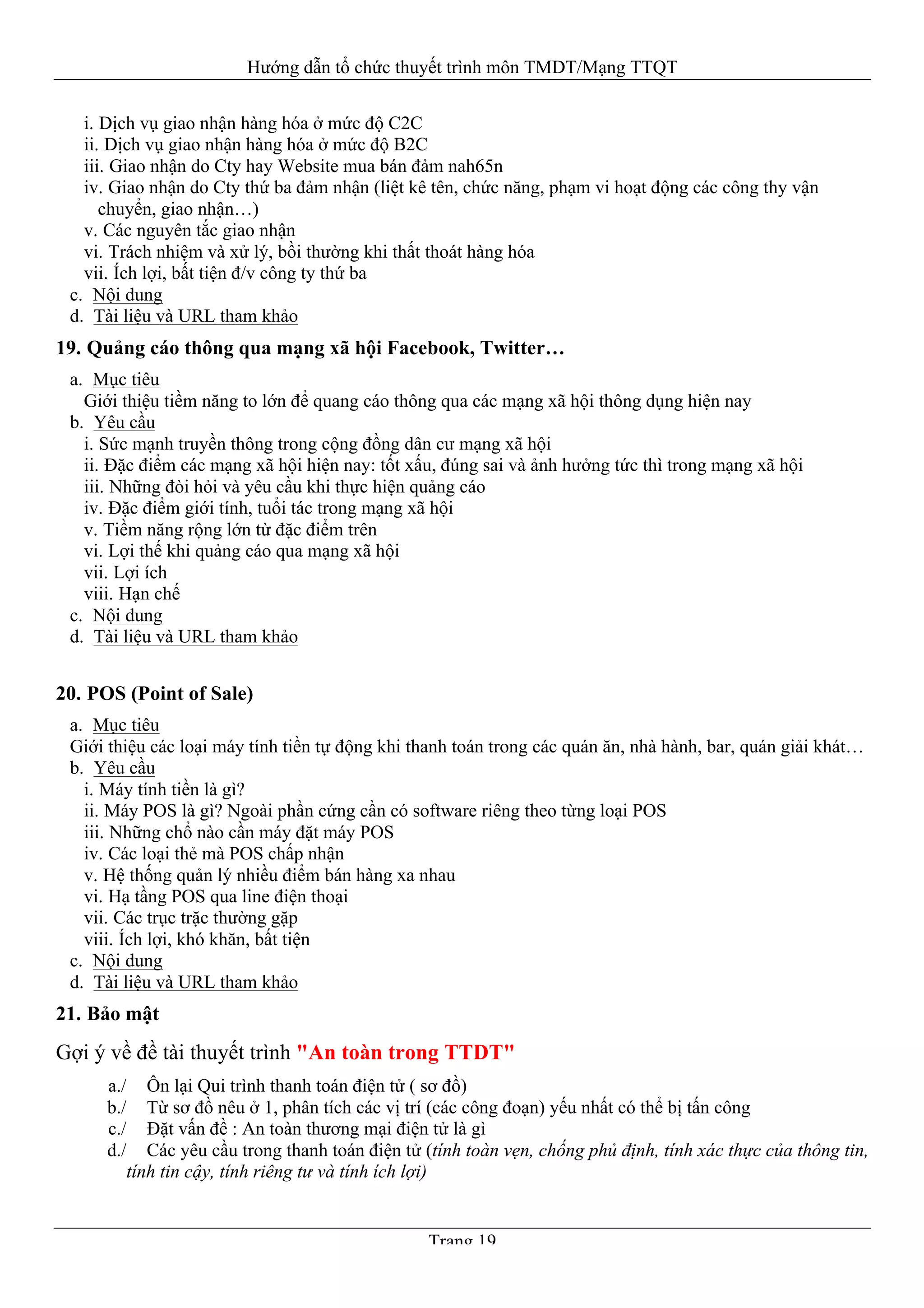 Tmdt detaithuyettrinh nhom | PDF