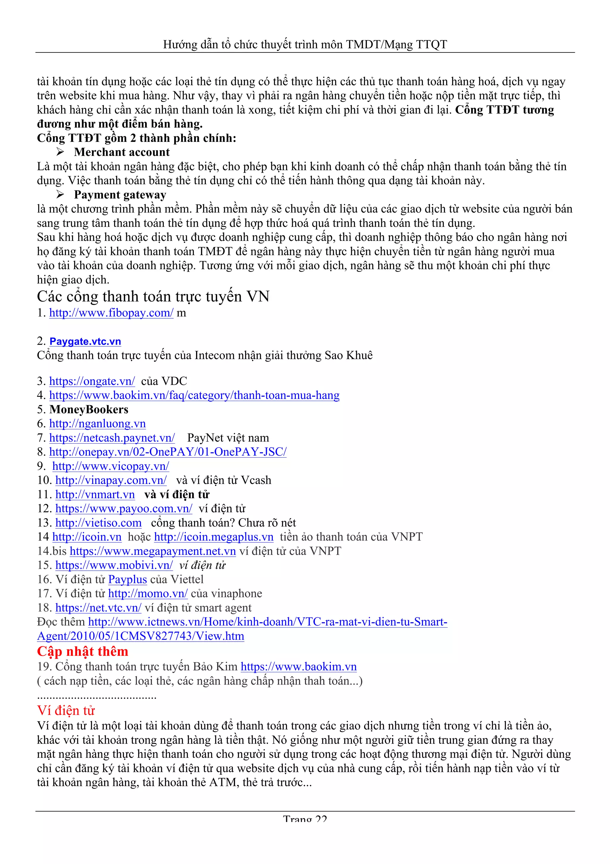 Tmdt detaithuyettrinh nhom | PDF