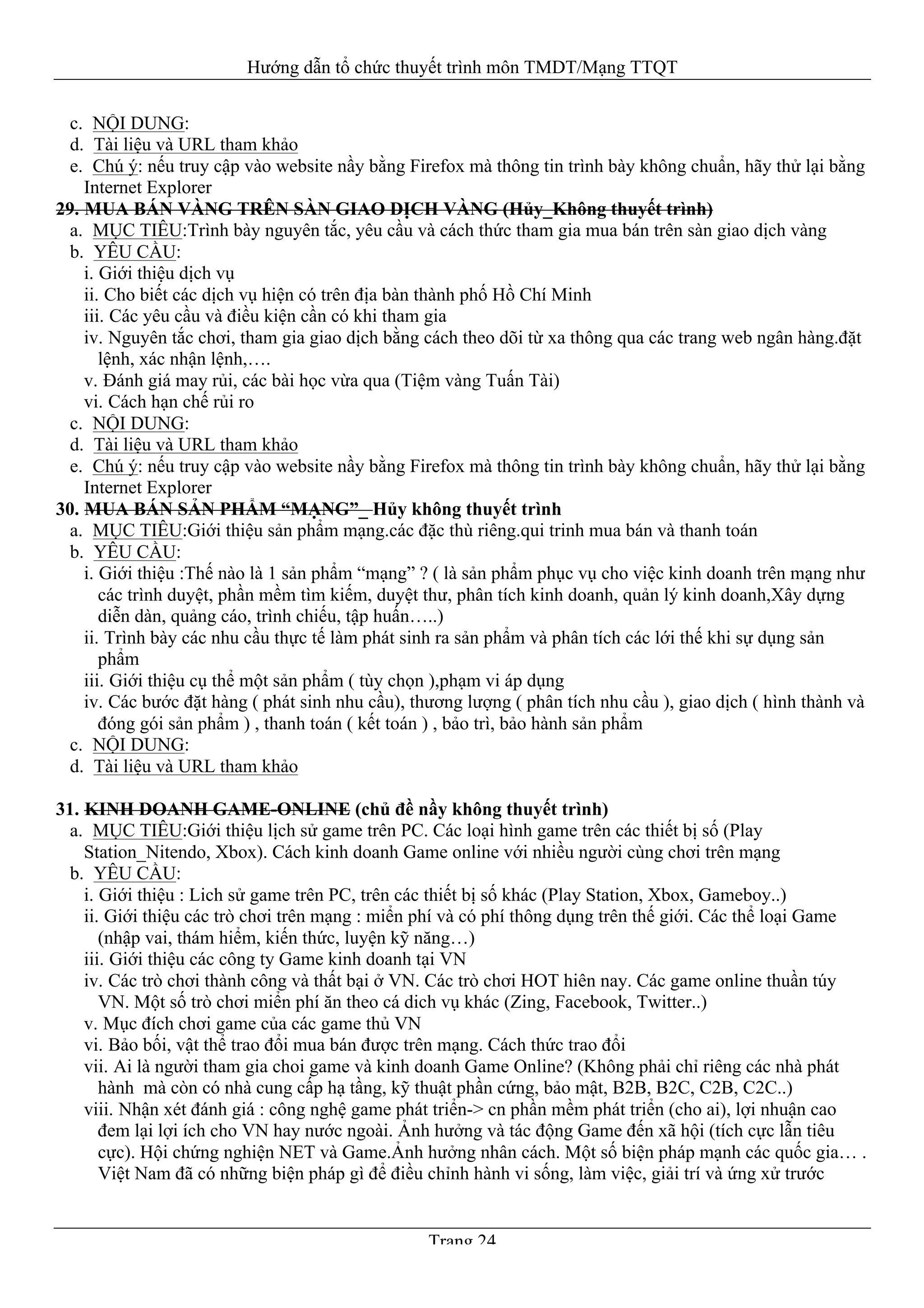 Tmdt detaithuyettrinh nhom | PDF