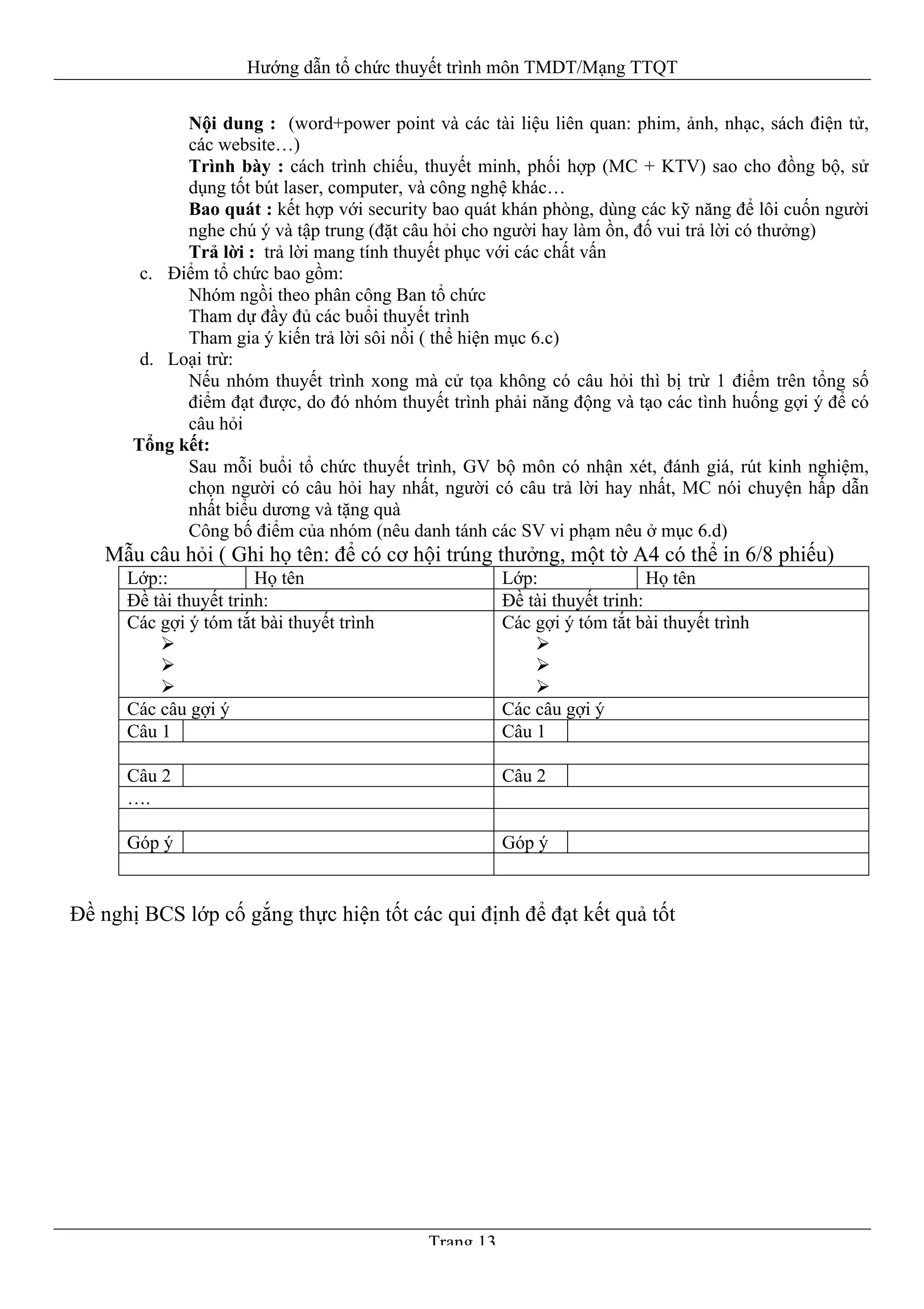Tmdt detaithuyettrinh nhom | PDF