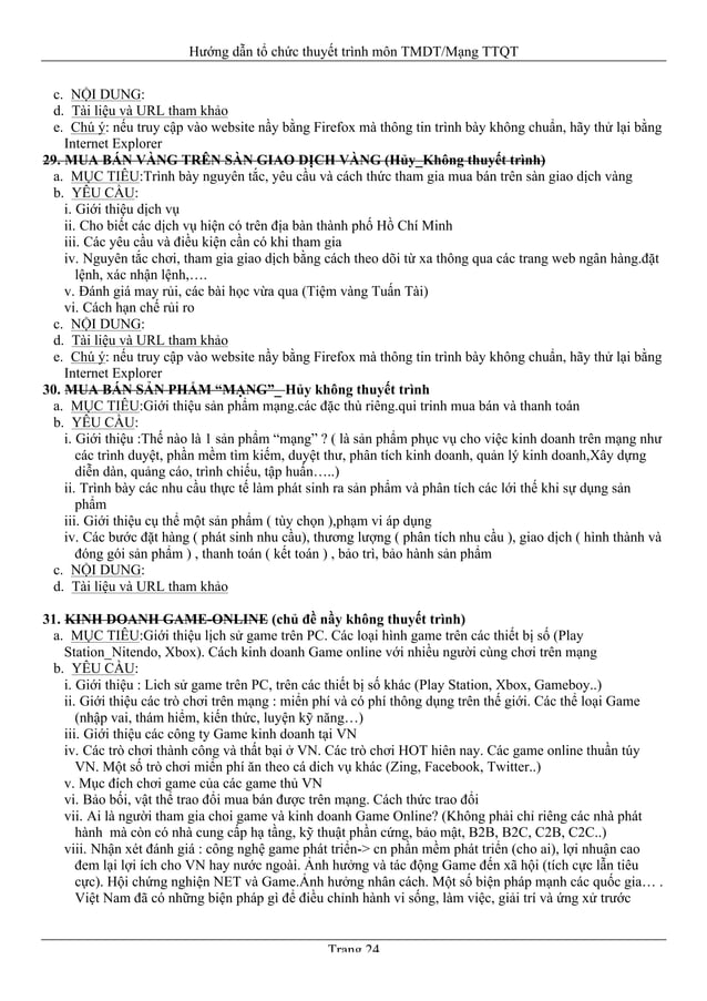 Tmdt detaithuyettrinh nhom | PDF