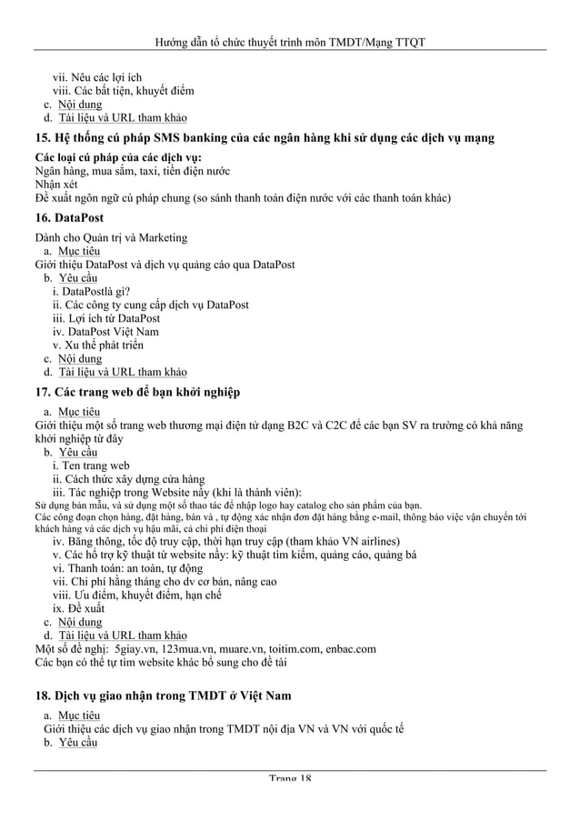 Tmdt detaithuyettrinh nhom | PDF