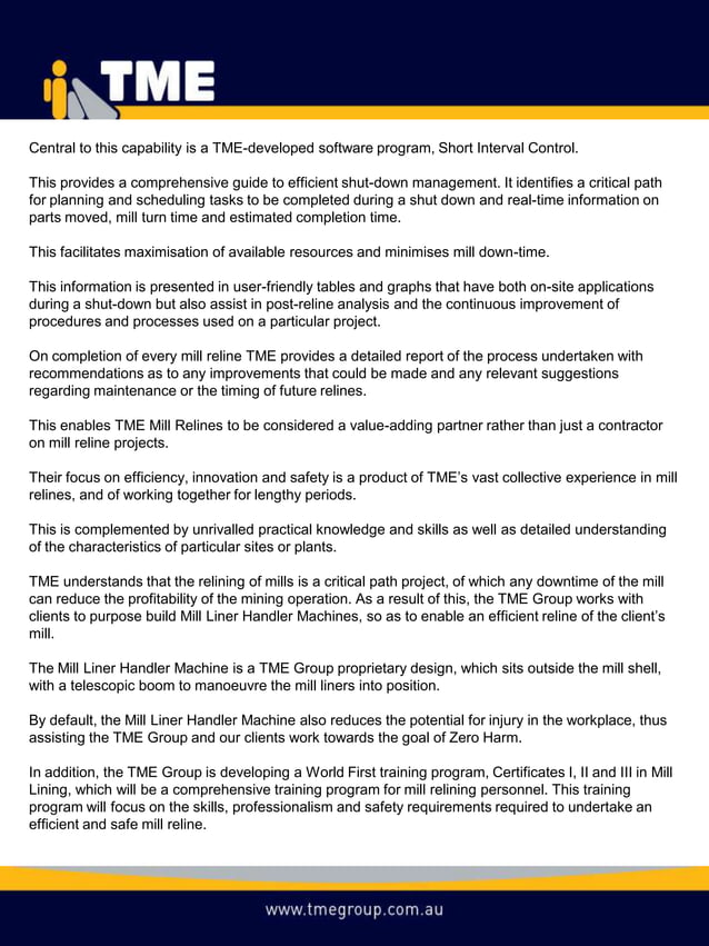 Tme Capability Statement | PPSX