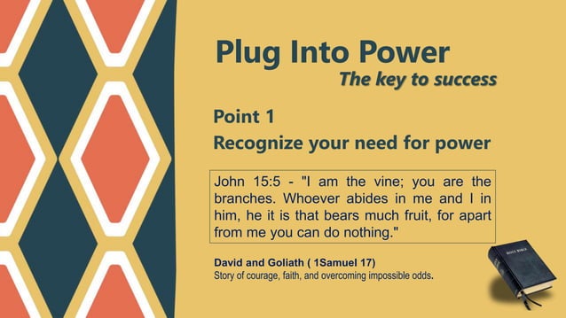 "Plug into Power: The Key to Success."_CE101 | PPT