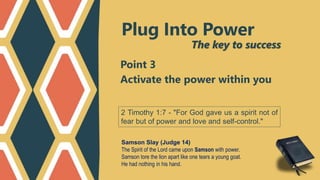 "Plug into Power: The Key to Success."_CE101 | PPTX
