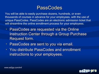 Tmf ed2go presentation | PPT