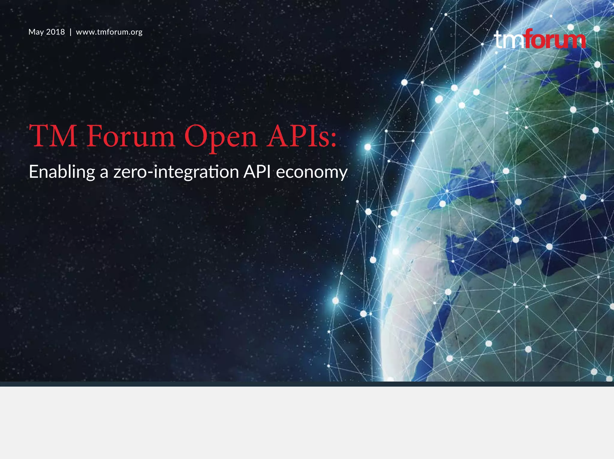 TM Forum Open APIs: Enabling A Zero Intergration API economy.pdf