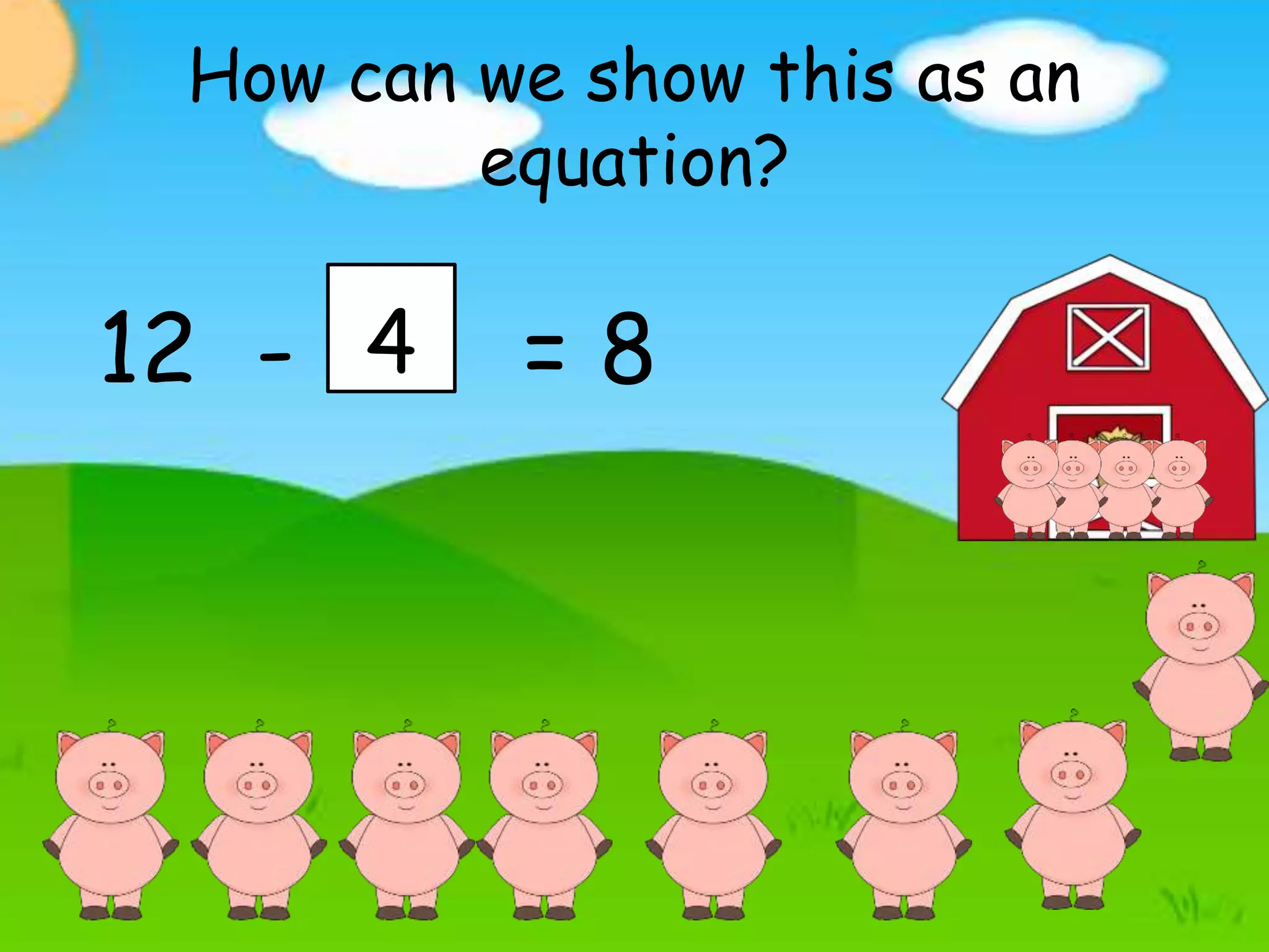 Math lesson pigs hiding | PPT