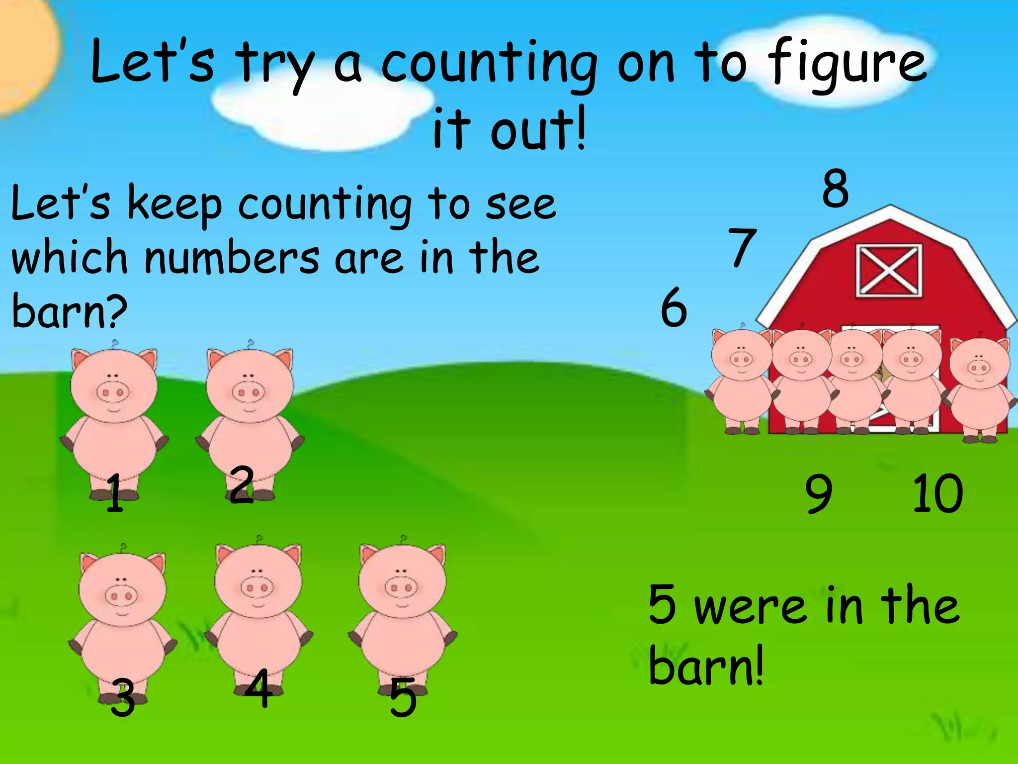 Math lesson pigs hiding | PPT