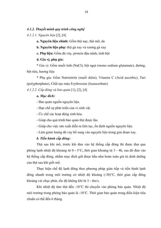 Tìm hiểu quy trình công nghệ sản xuất xúc xích heo tiệt trùng tại công ty cổ phần chế biến thực ...