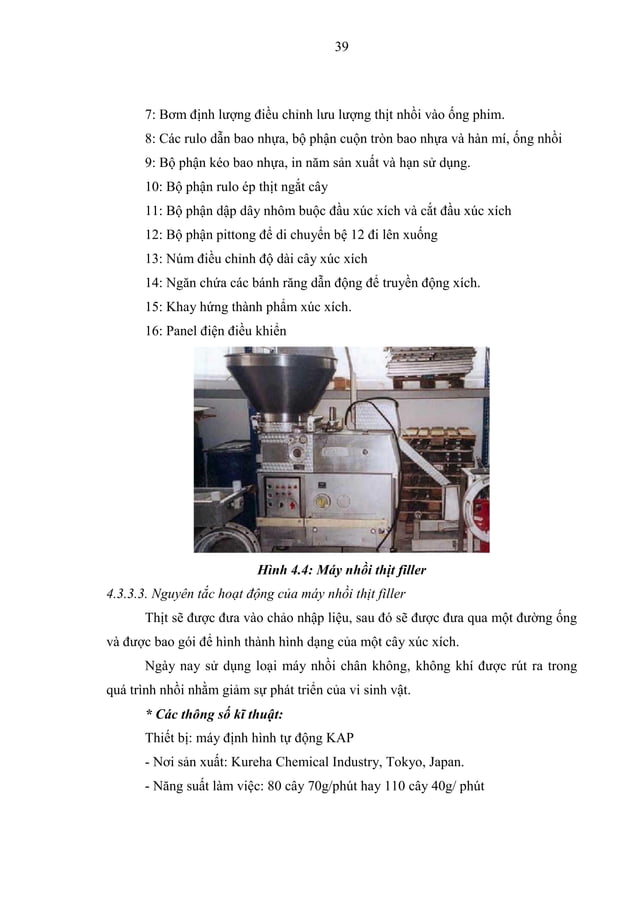 Tìm hiểu quy trình công nghệ sản xuất xúc xích heo tiệt trùng tại công ty cổ phần chế biến thực ...