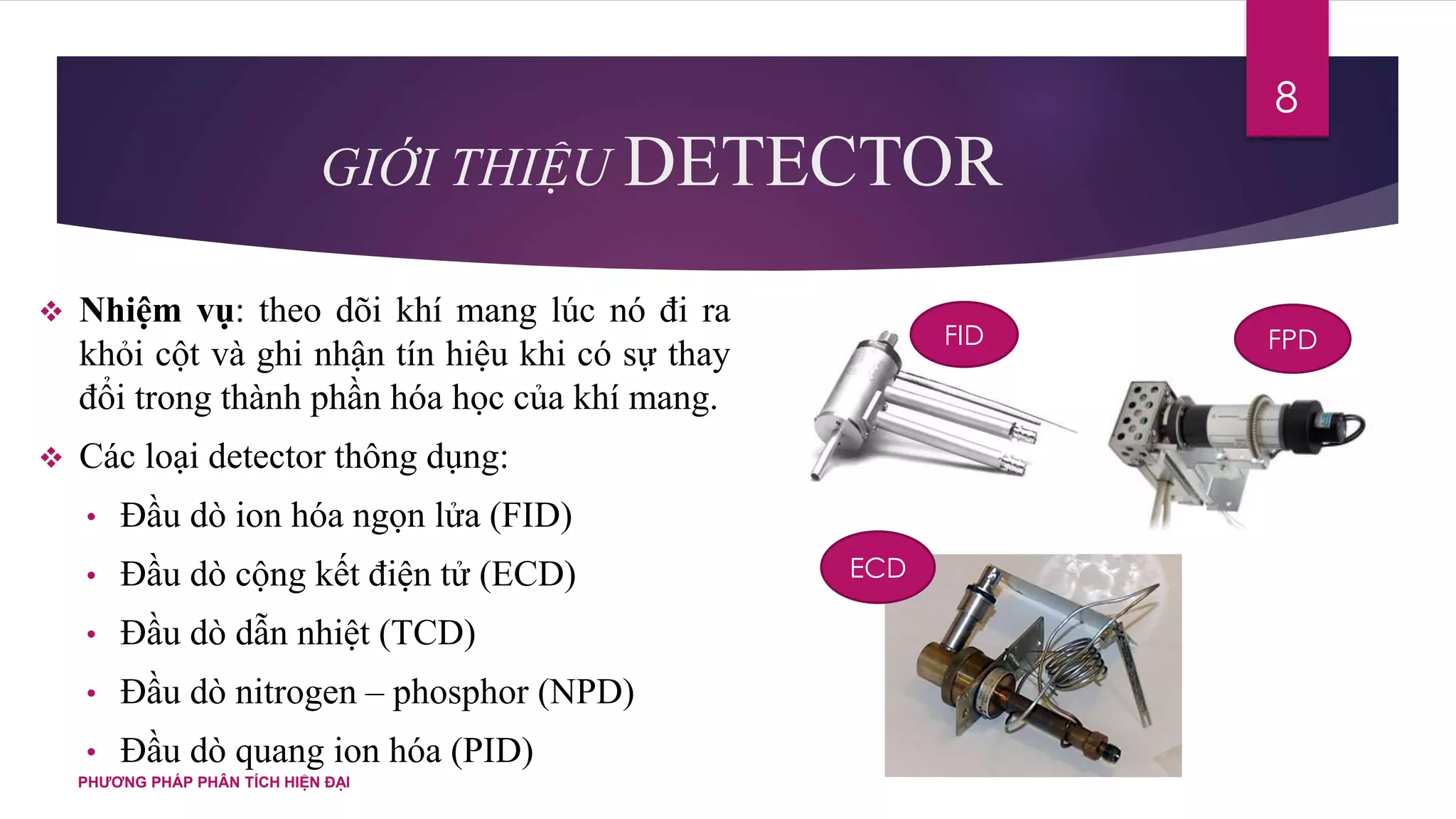 Gas Chromatography Electron Capture Detector Pptx