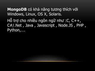Tìm hiểu về mongodb | PPTX