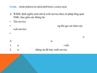 Tìm hiểu web service | PPT