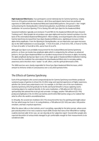 Report on Mind Mirror Study at The Monroe Institute | PDF