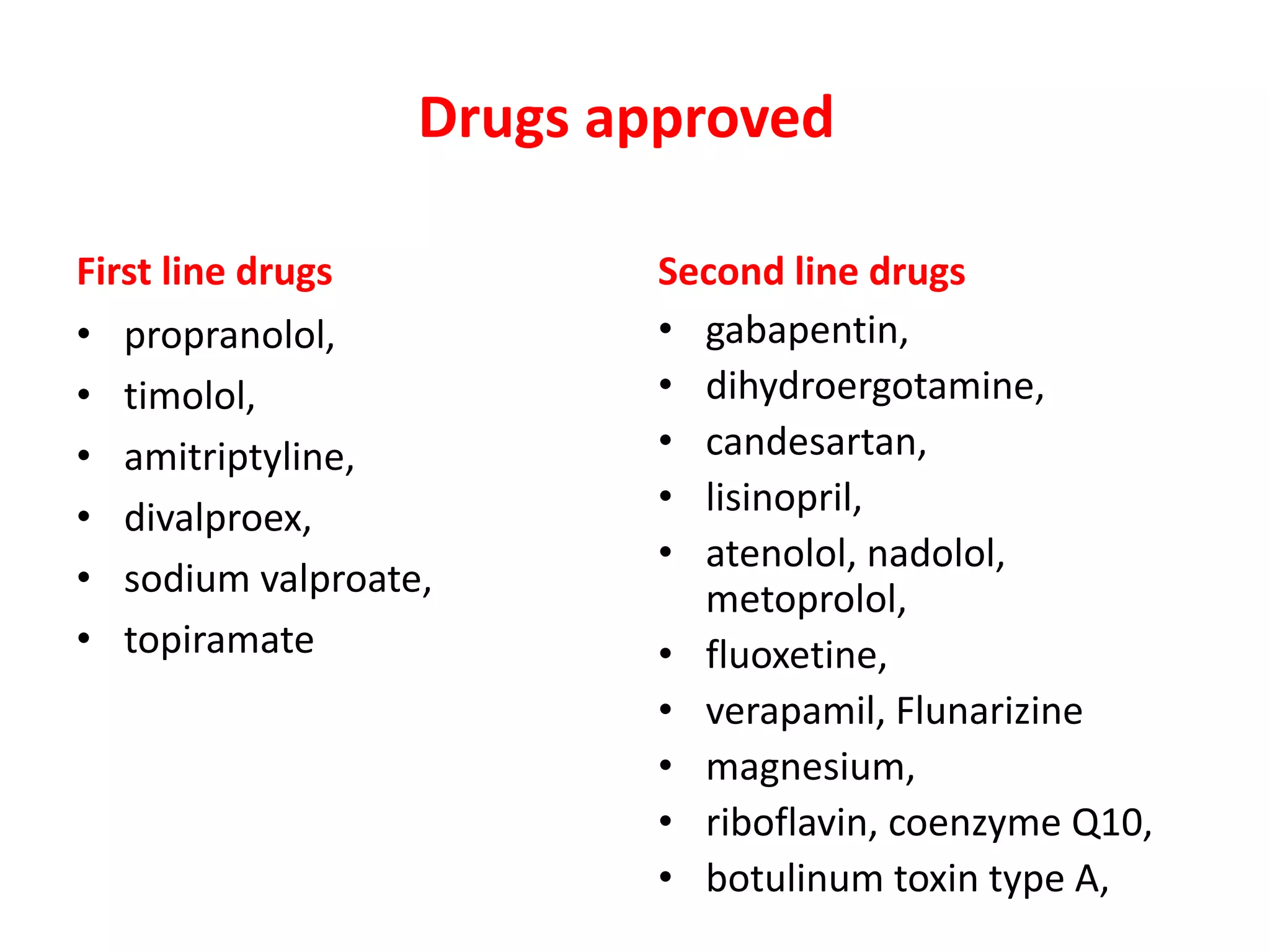 migraine management guidelines ) | PPTX