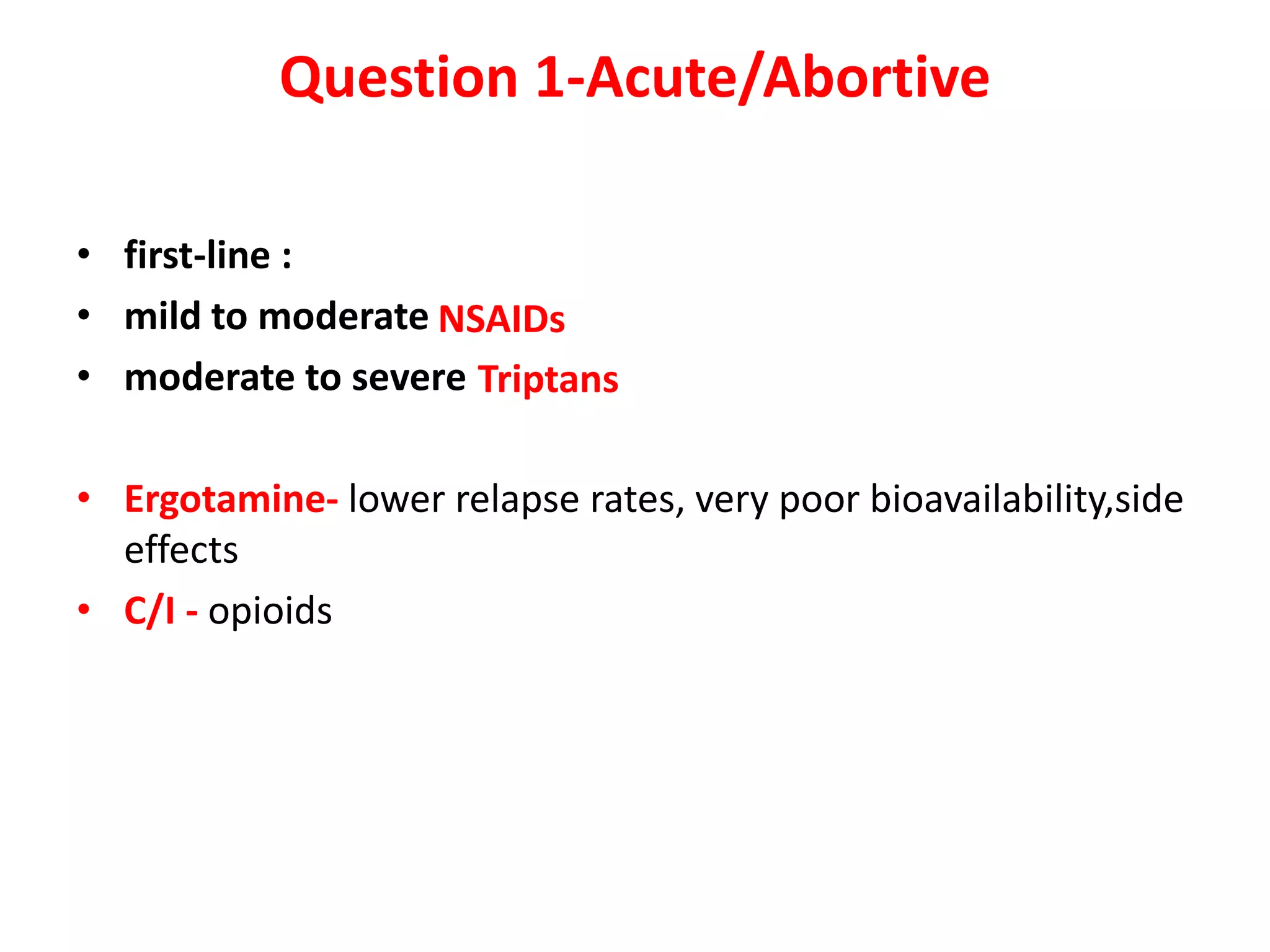 migraine management guidelines ) | PPTX