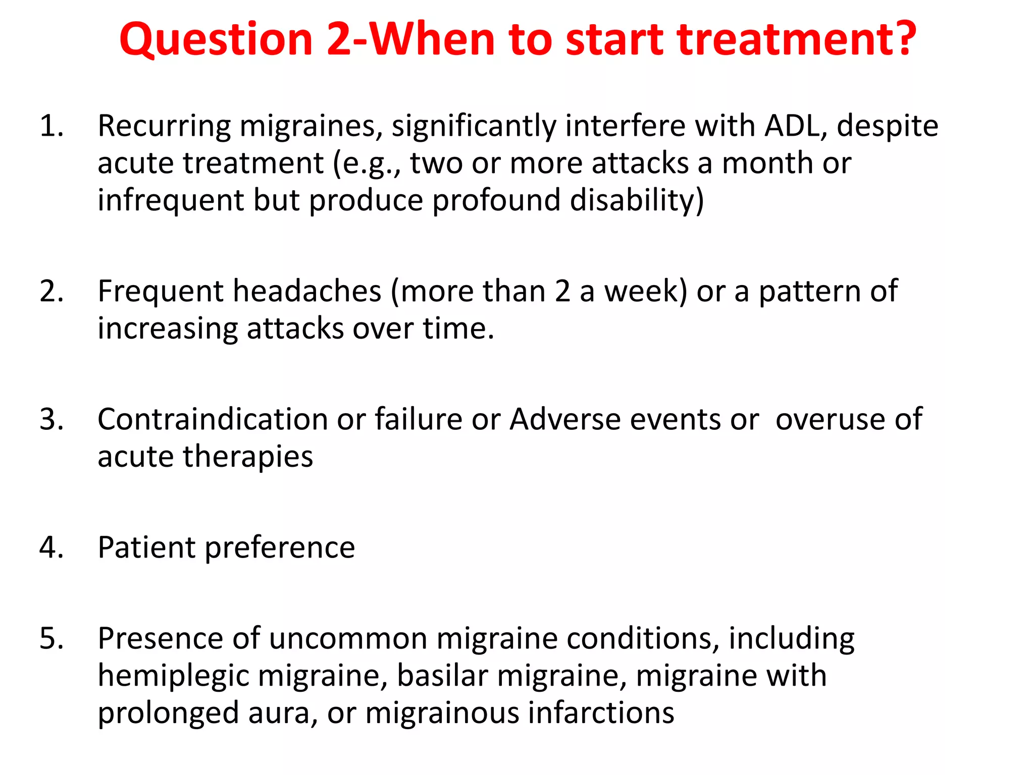 migraine management guidelines ) | PPTX
