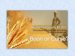 Food security Act 2013 | PPT