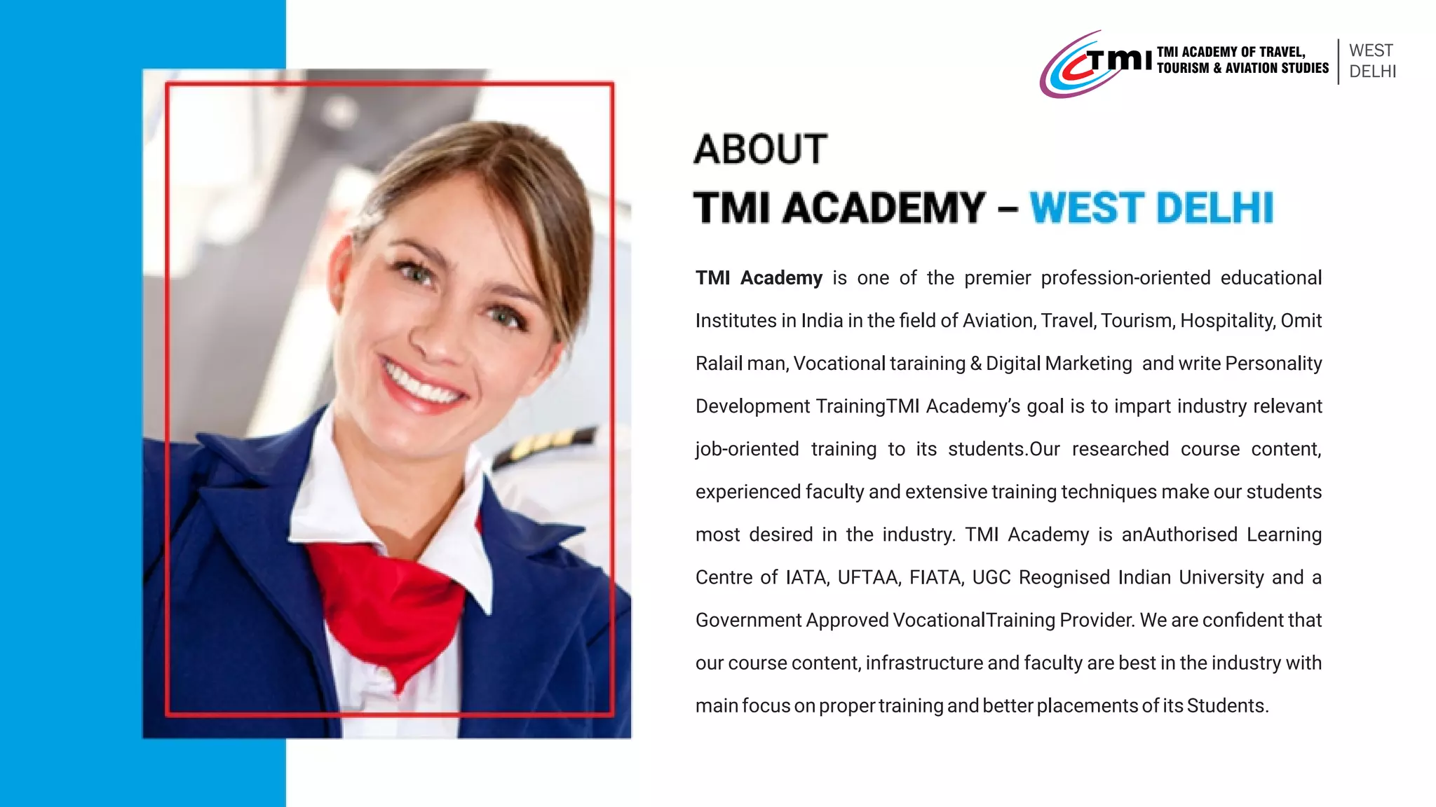 TMI Academy Aviation, Cabin Crew And Airport Management | PPT