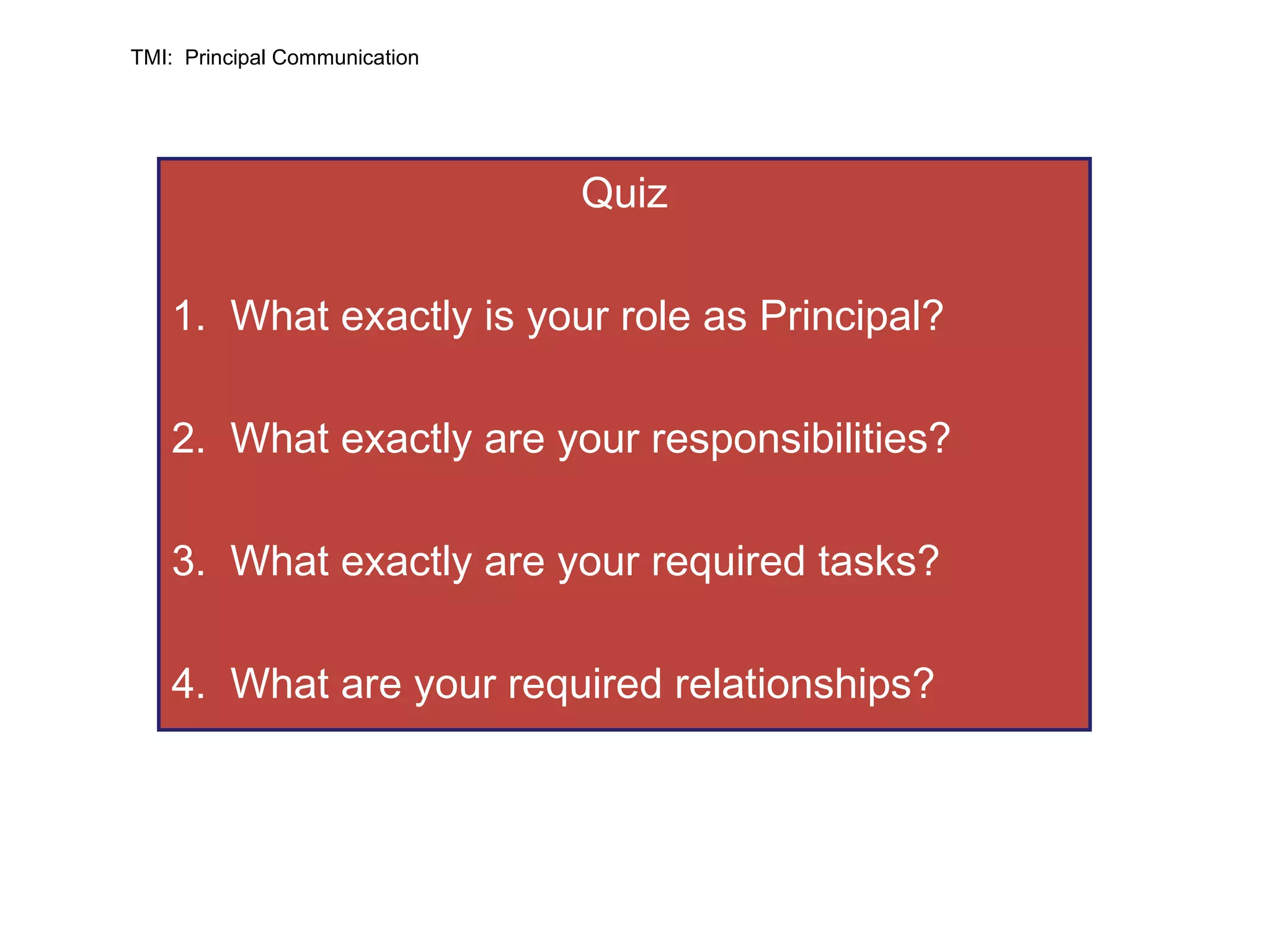 Tmi principles of principal communication | PPT