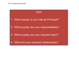 Tmi principles of principal communication | PPT