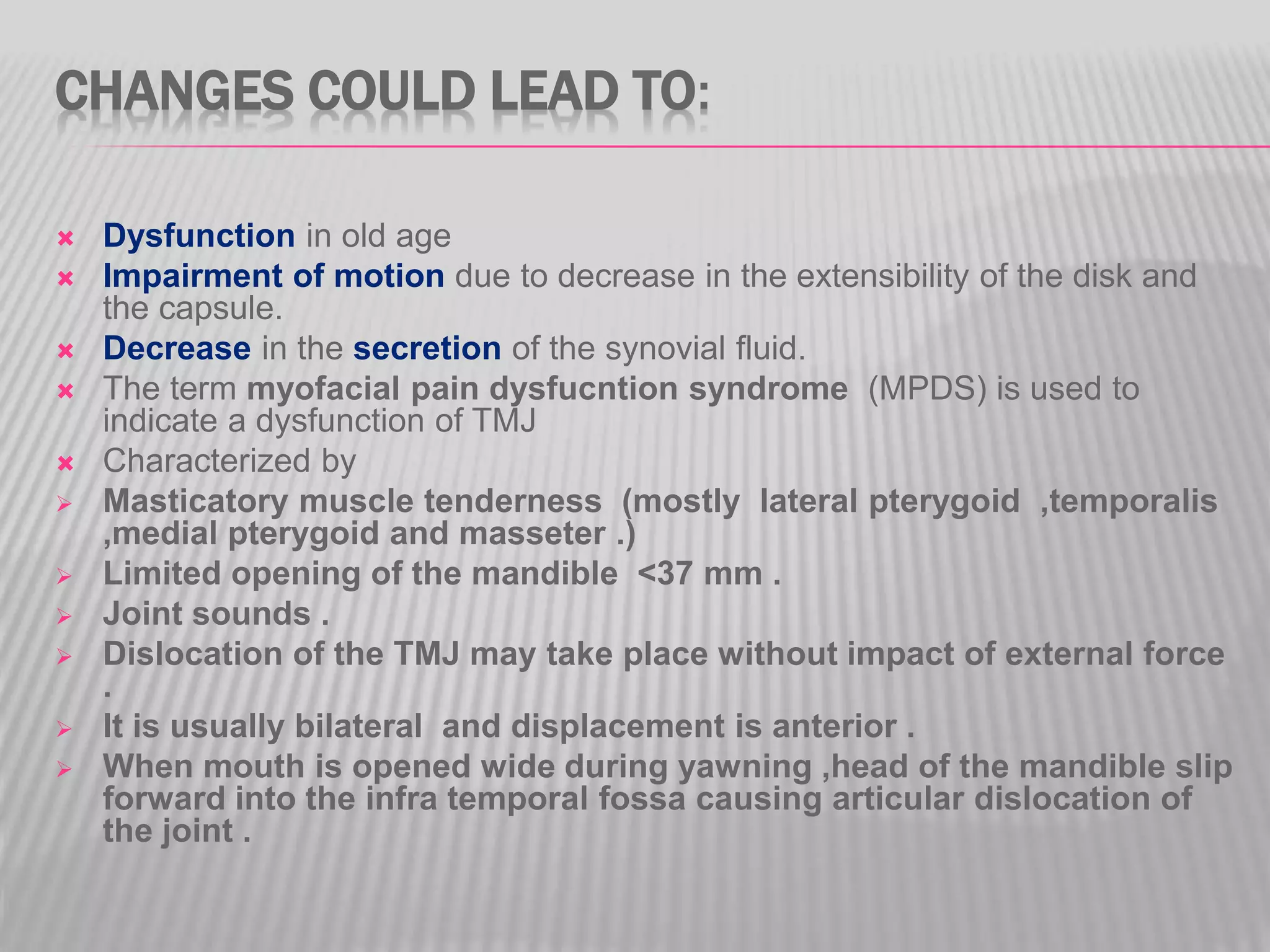 Temporomandibular Joint (TMJ ) | PPTX