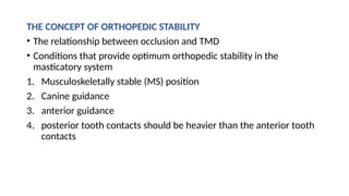 temporomandibular joint and its orthodontic therapy | PPTX