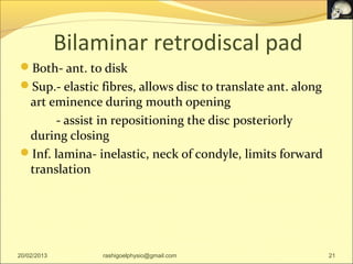 Temporo Mandibular Joint by Dr. Rashi Goel PT | PPT
