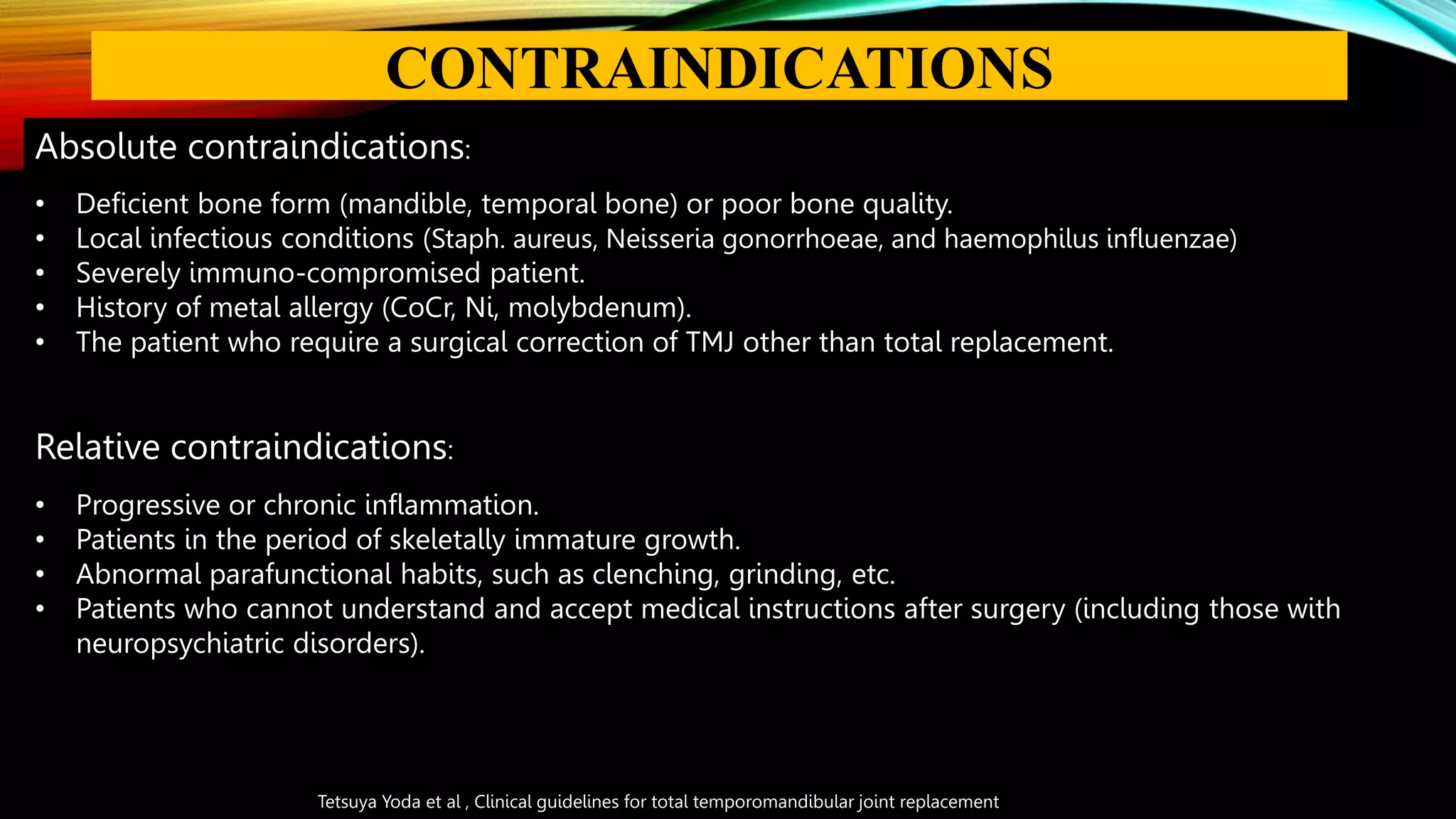 TMJ RECONSTRUCTION | PPTX
