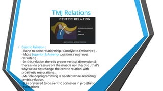 TMJ Anatomical Structures & clinical applications.pptx