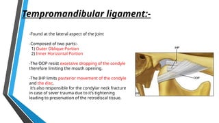 TMJ Anatomical Structures & clinical applications.pptx