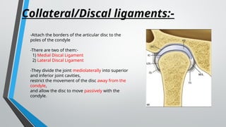 TMJ Anatomical Structures & clinical applications.pptx