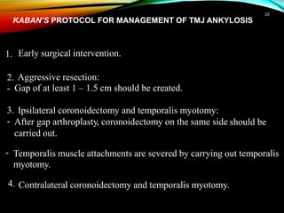 Tmj ankylosis-oral and maxillofacial surgery | PPTX
