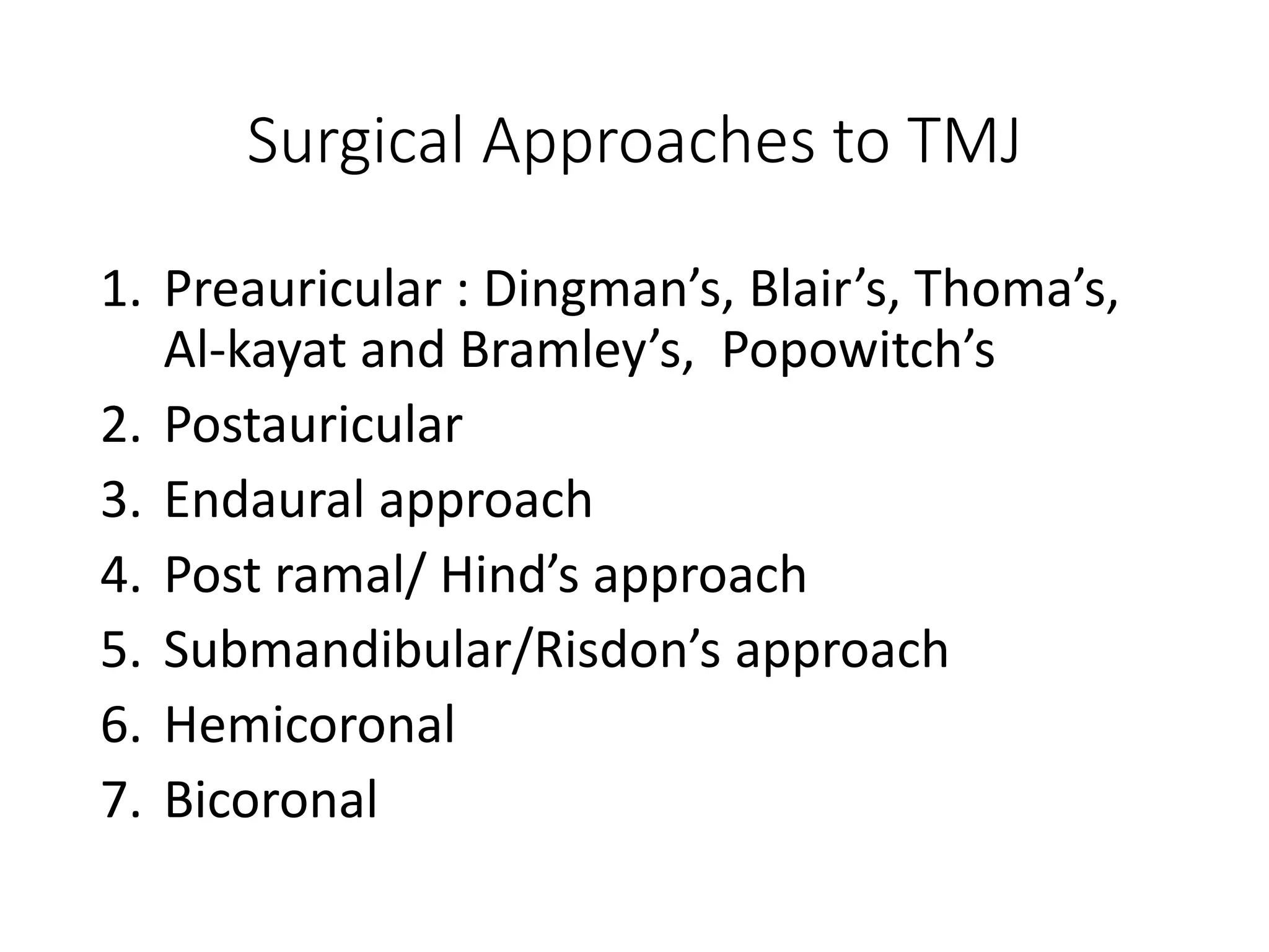 Temporomandibular joint ankylosis and its management | PPTX