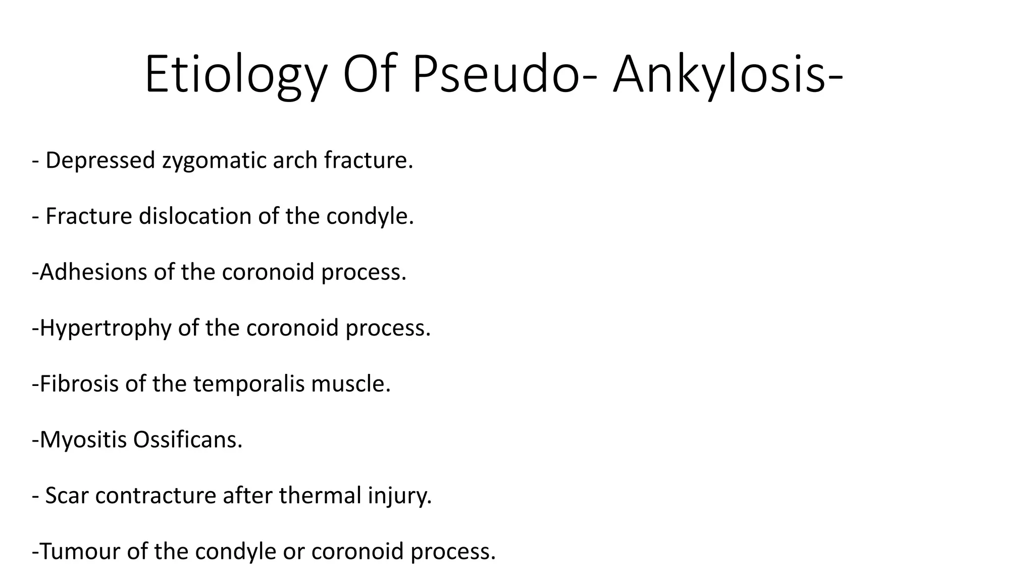 TMJ Ankylosis & It's Management | PPTX