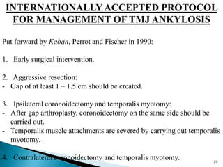 TMJ Ankylosis | PPTX