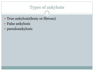 Tmj ankylosis redifined | PPTX