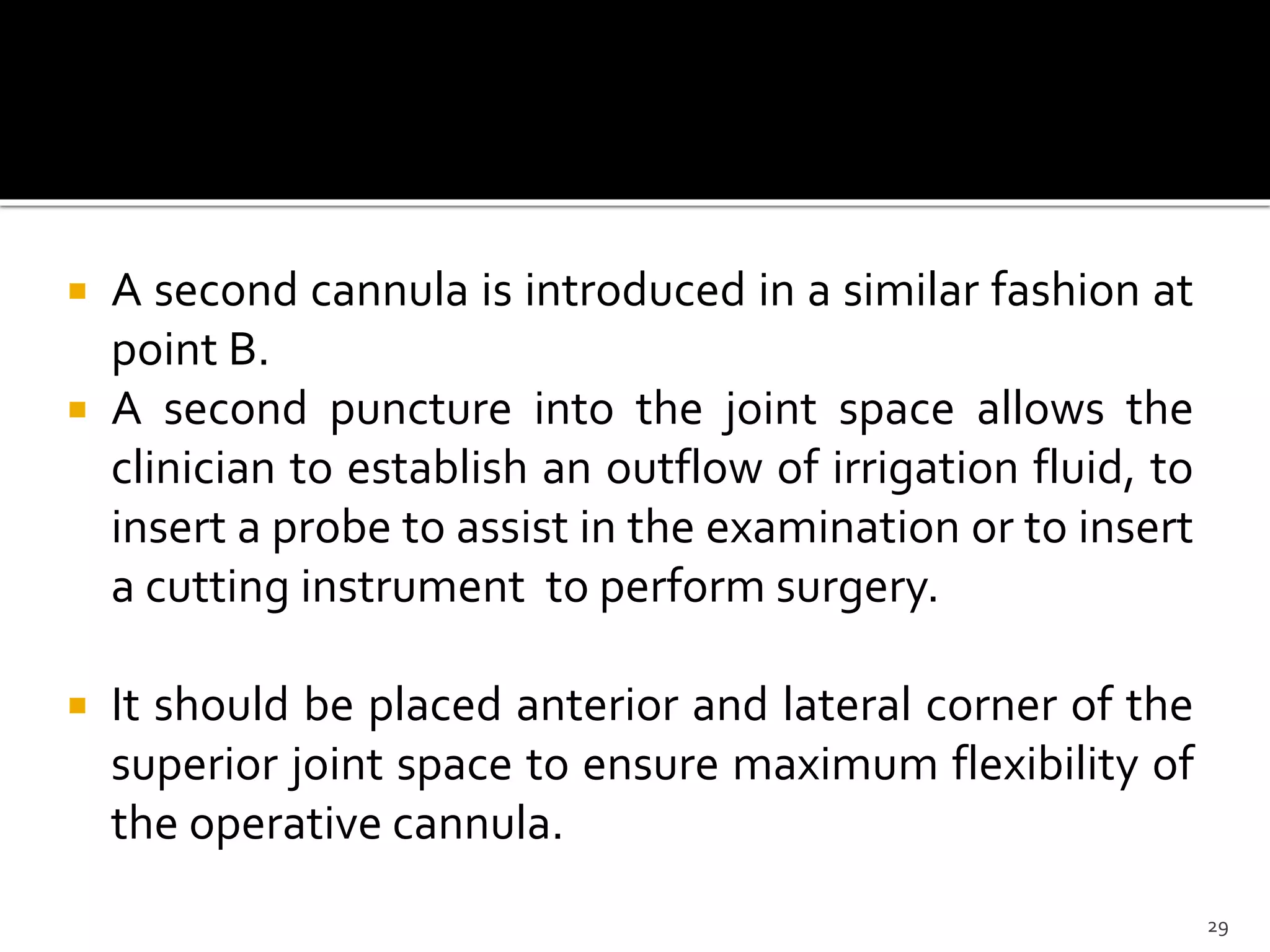 Tmj arthroscopy | PPTX