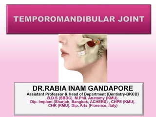 Temporomandibular Joint By RABIA INAM GANDAPORE.pptx