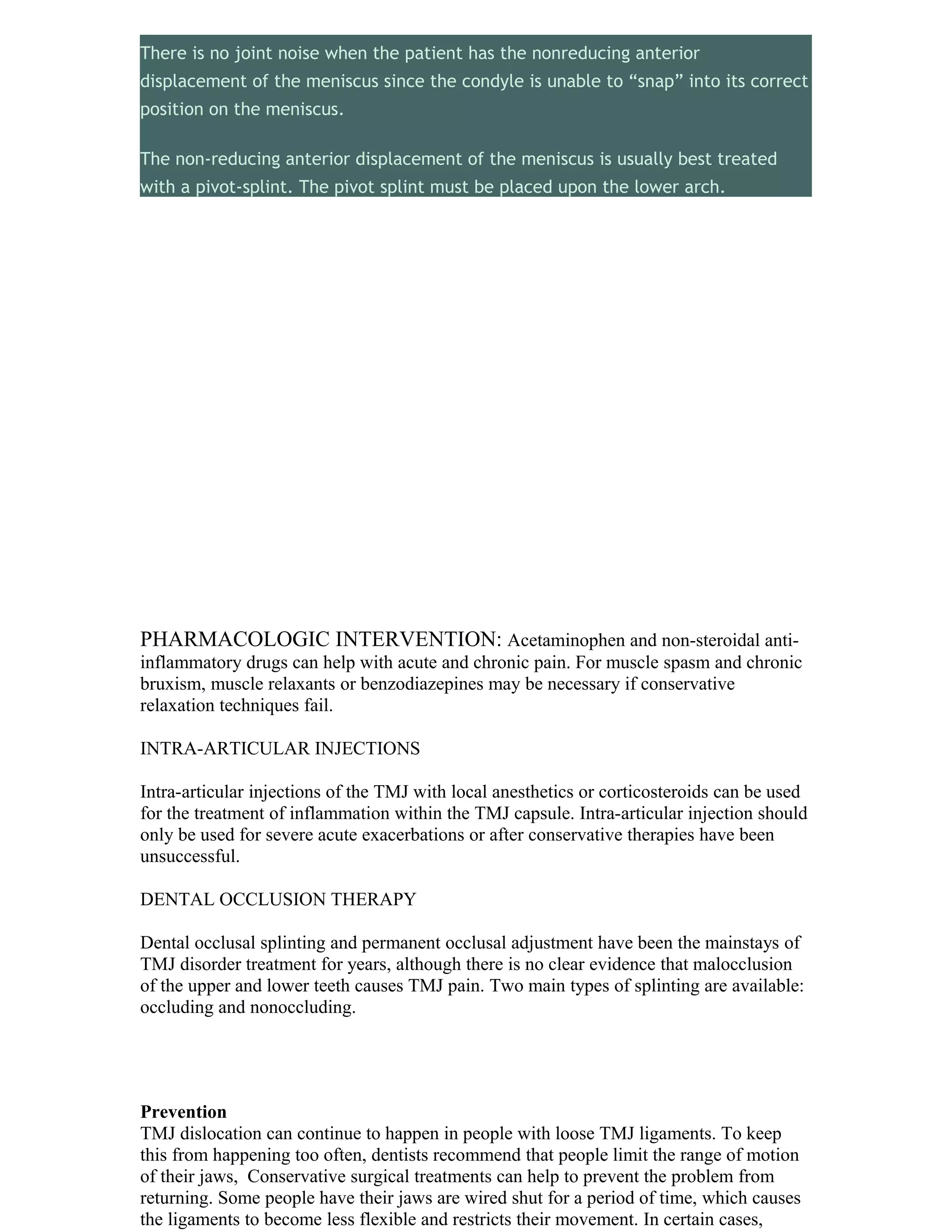 Tmj dislocation | DOC
