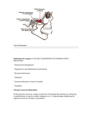 Tmj dislocation | DOC