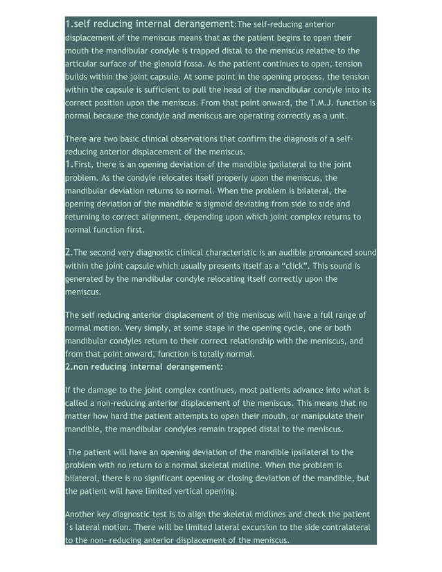 Tmj dislocation | DOC | Physical Therapy | Wellness